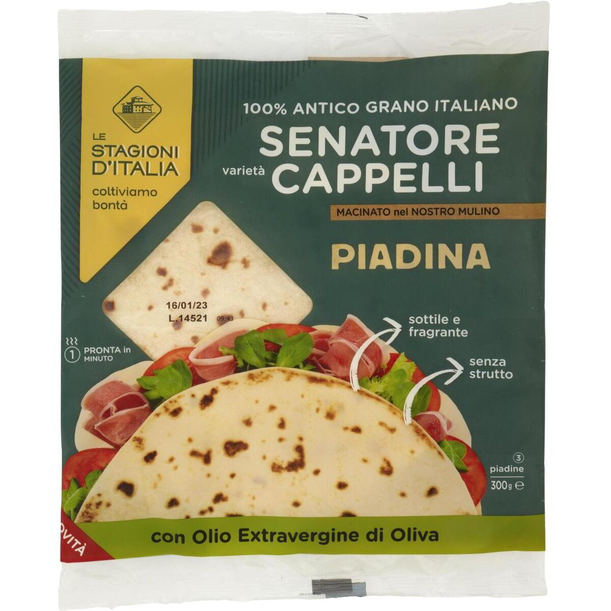 Le Stagioni d'Italia Senatore varietà Cappelli Piadina 3 x 100 g Le ...