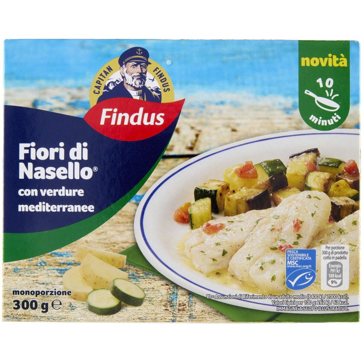 Capitan Findus Fiori Di Nasello con verdure mediterranee 300 g Capitan ...