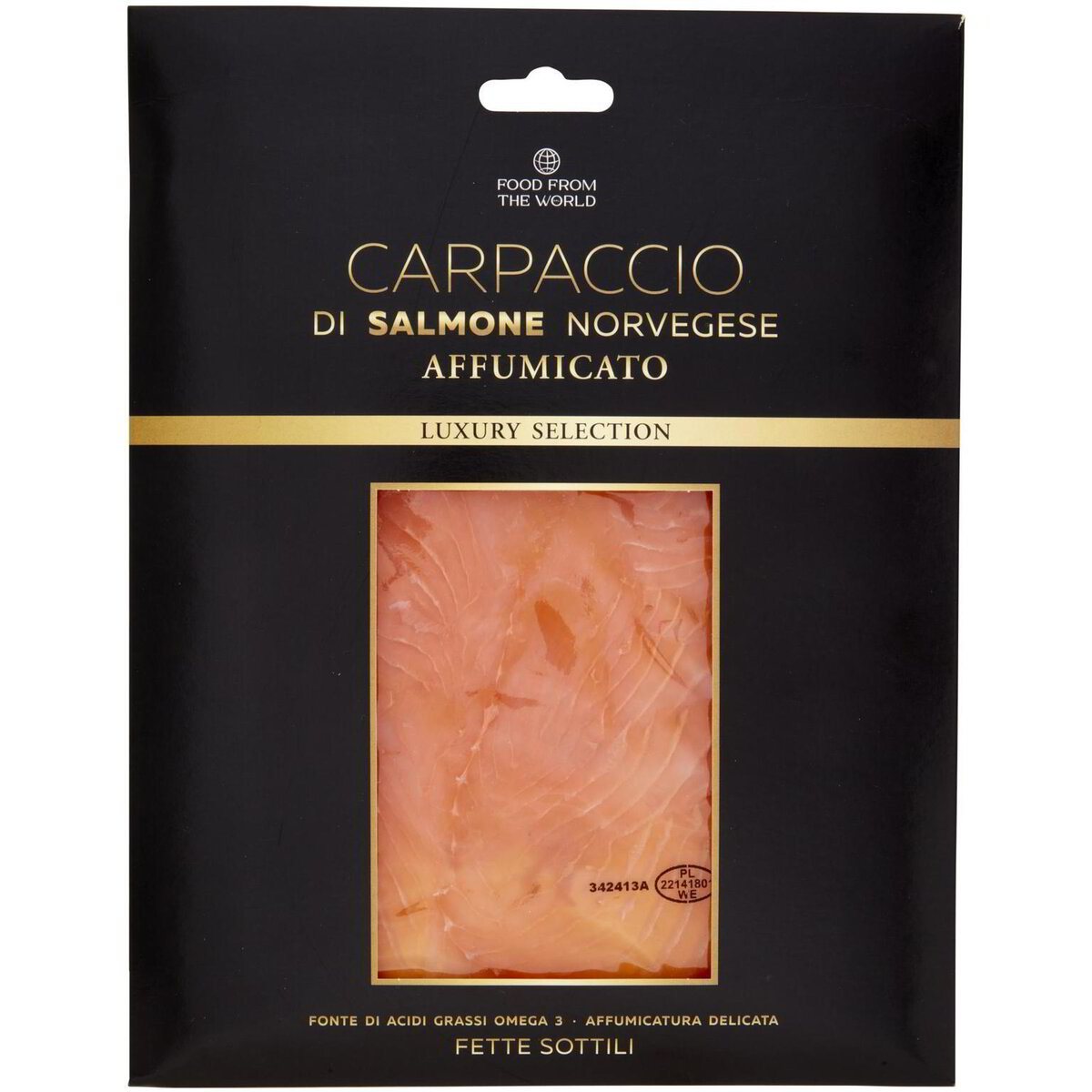 Food From The World Carpaccio di Salmone Norvegese Affumicato Fette ...
