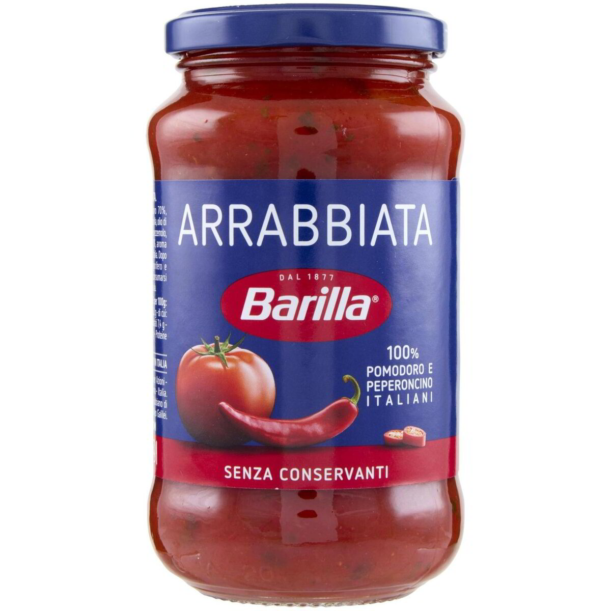 Barilla Sugo Arrabbiata 100% Pomodoro e peperoncino italiani Condimento ...