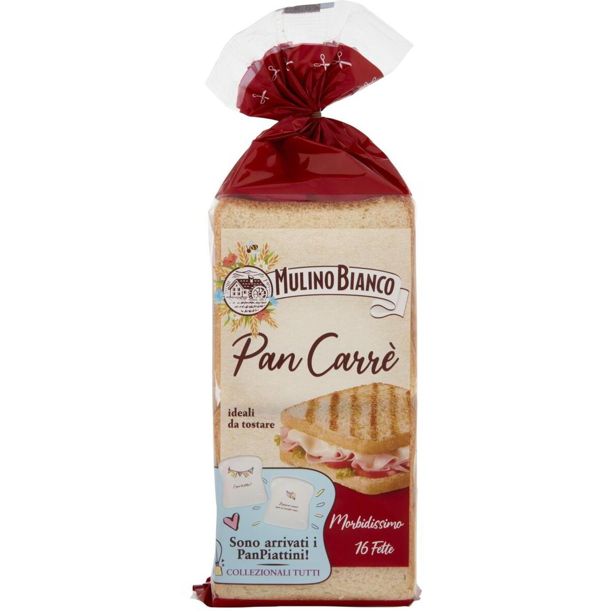 Mulino Bianco Pan Carrè Pane Ideale per Toast 16 fette 285g Mulino ...