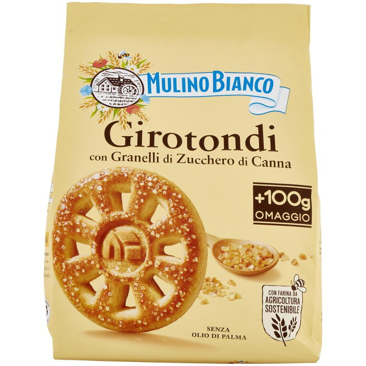 Mulino Bianco Girotondi Biscotti con Granelli di Zucchero di Canna 800g ...