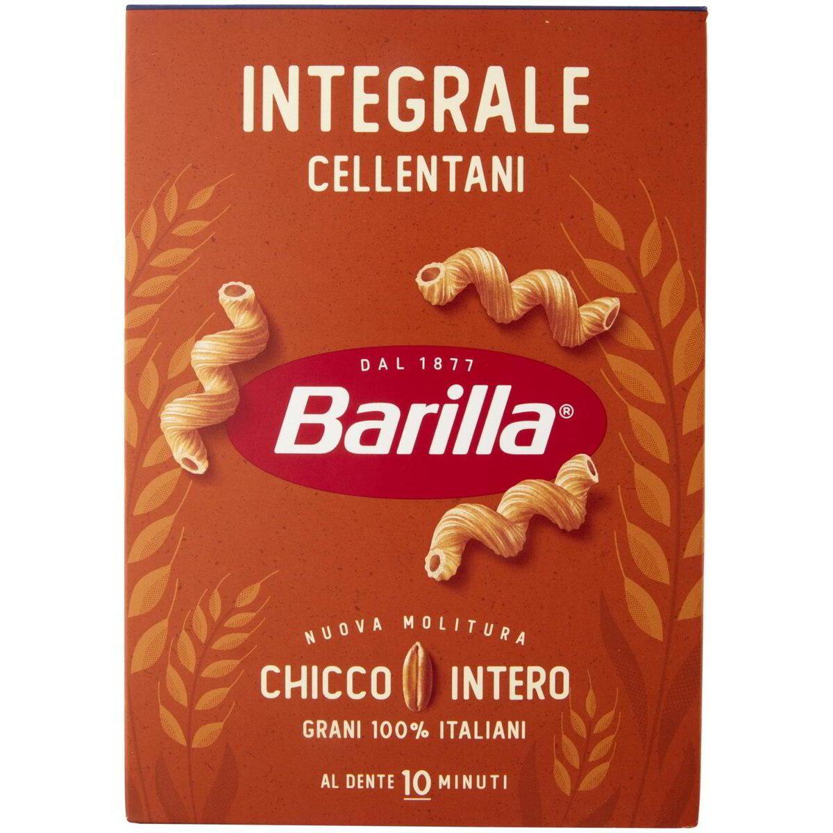 Barilla Pasta Integrale Cellentani 100% Grano Italiano 500 g Barilla ...