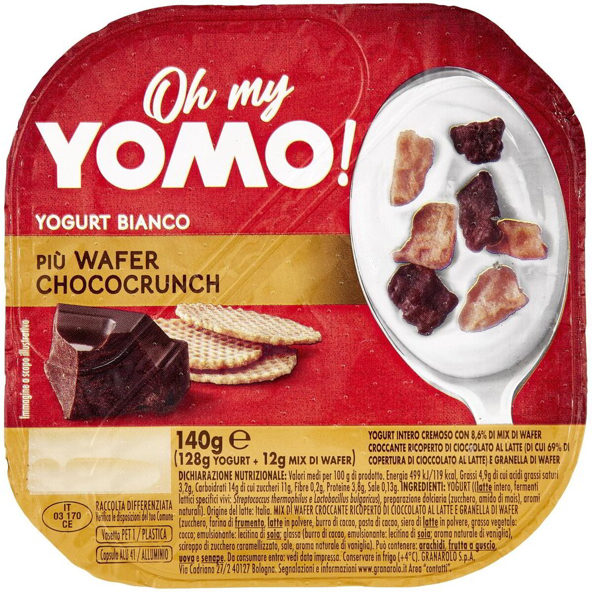 Oh my Yomo! Yogurt Bianco Più Wafer Chococrunch 140 g Oh my Yomo ...