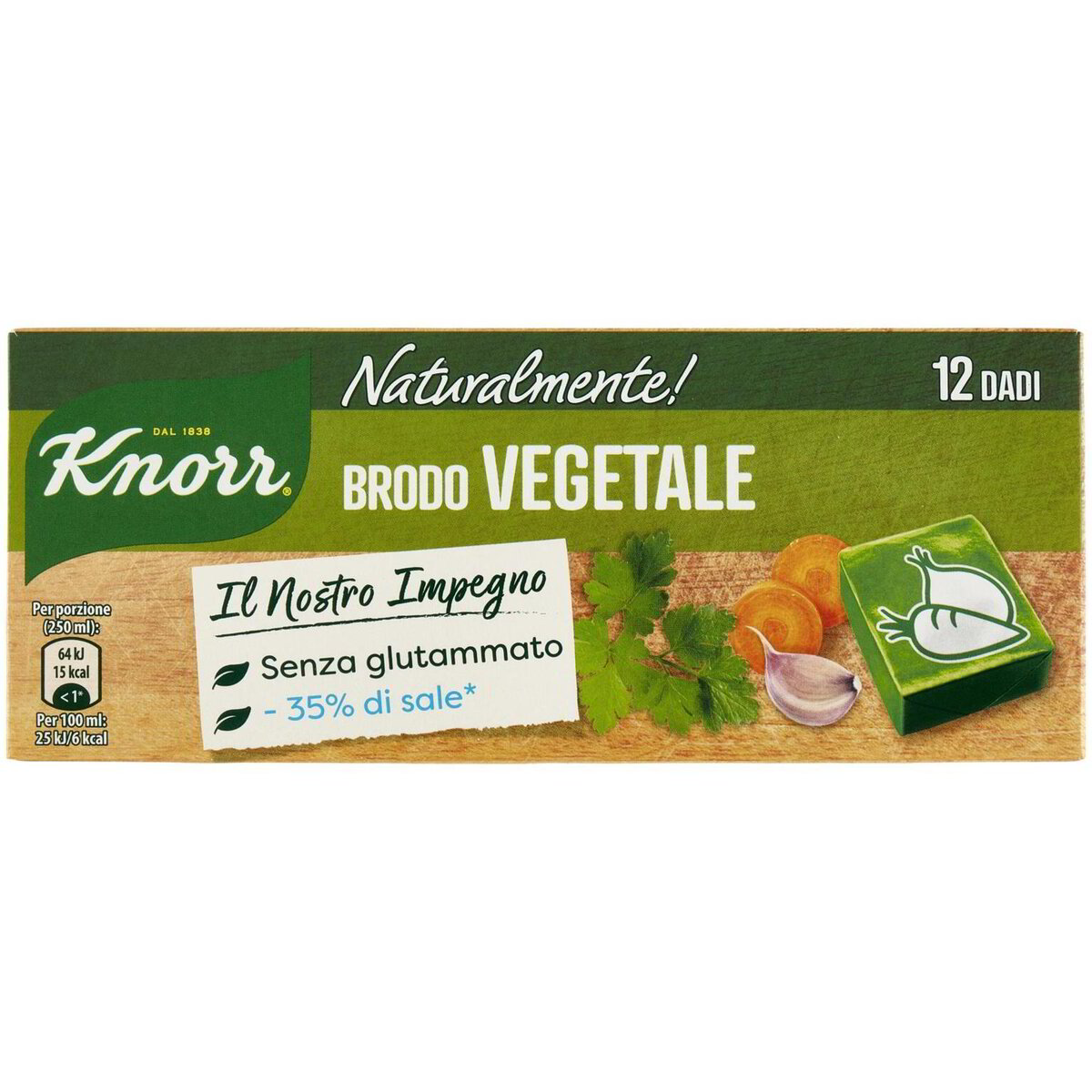Knorr Naturalmente! Brodo Vegetale 12 Dadi 109 g Knorr - iper Shop