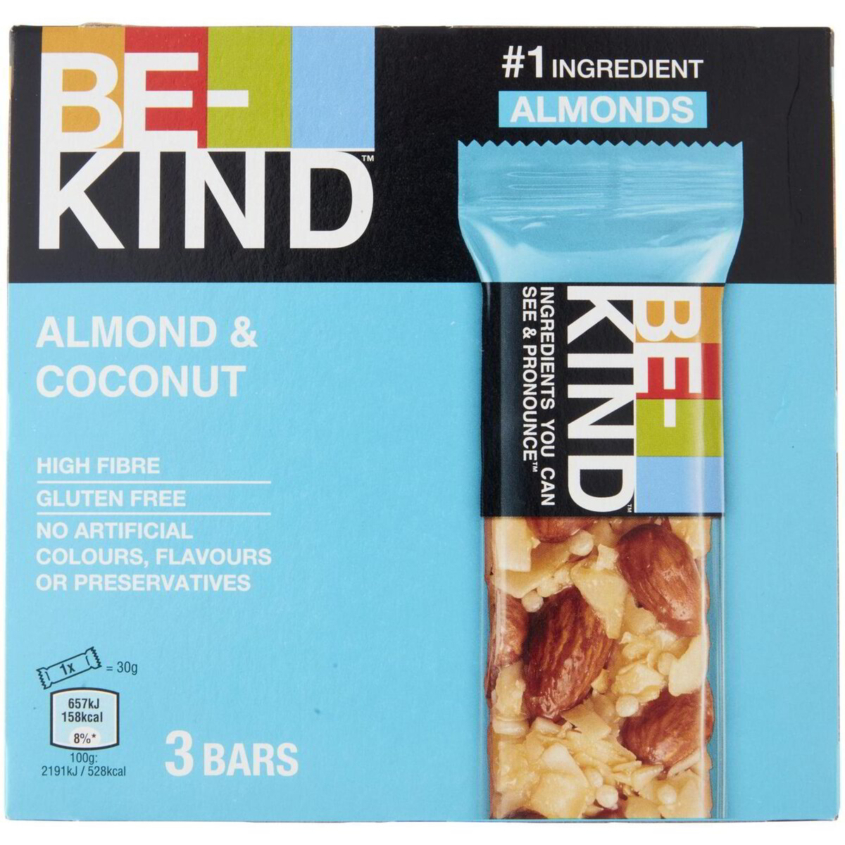 Be-Kind Barretta Mandorle e Cocco, 3 x 30 g Be-Kind | IperDrive