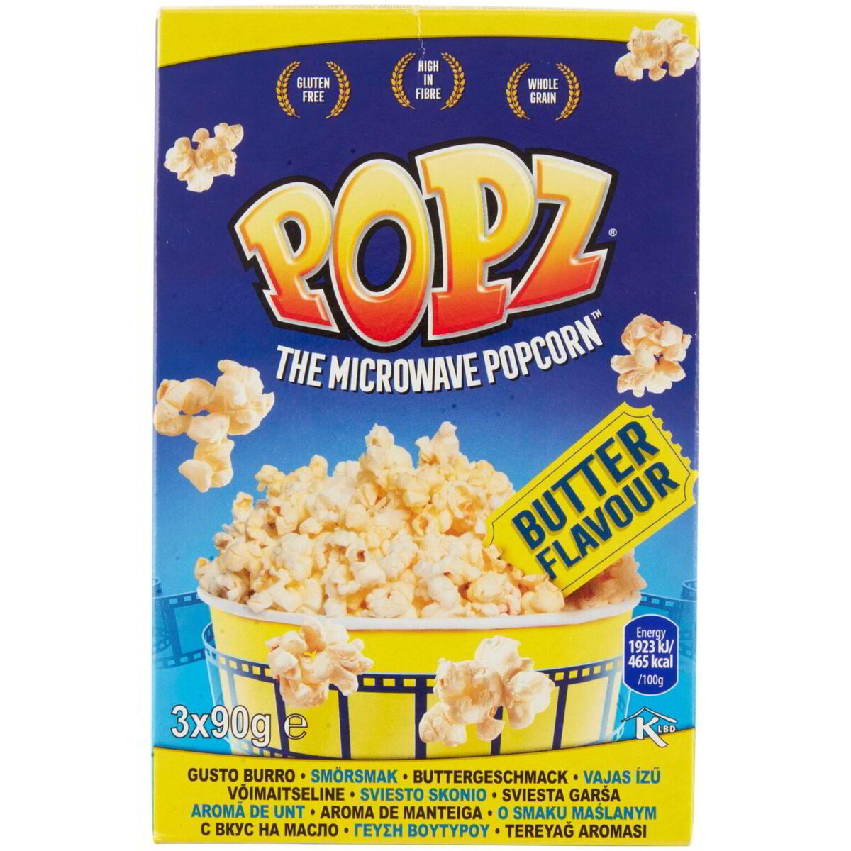 Popz the Microwave Popcorn Gusto Burro 3 x 90 g Popz | IperDrive