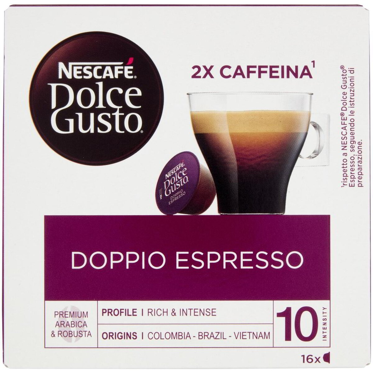 NESCAFÉ DOLCE GUSTO Doppio Espresso 16 capsule (16 tazze) NESCAFÉ DOLCE ...
