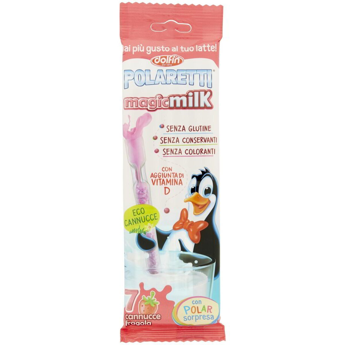 Polaretti magicmilk cannucce fragola 7 x 6,5 g Polaretti magicmilk ...