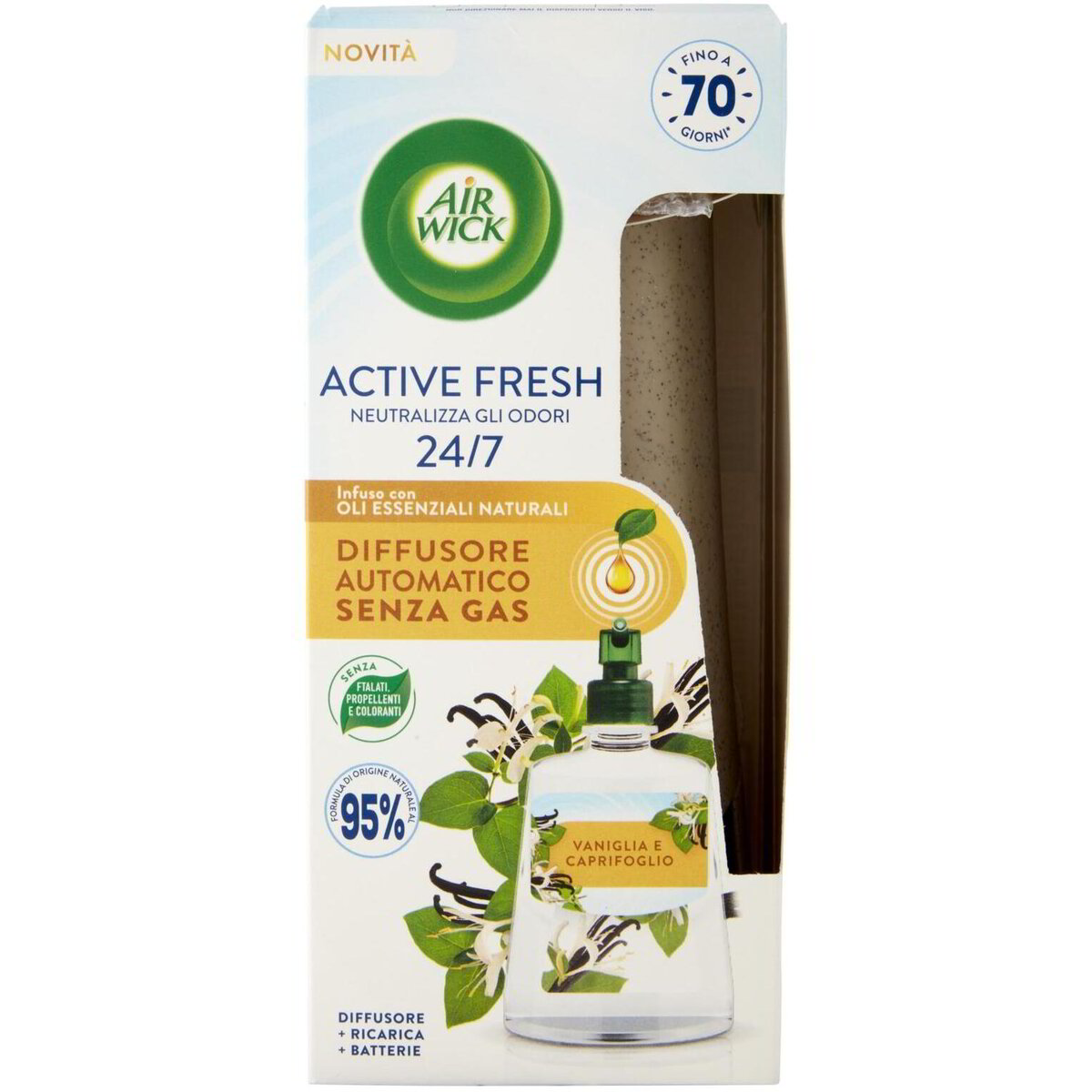 Air Wick Active Fresh Diffusore Automatico Vaniglia e Caprifoglio Profumatore per ambiente 228 ...