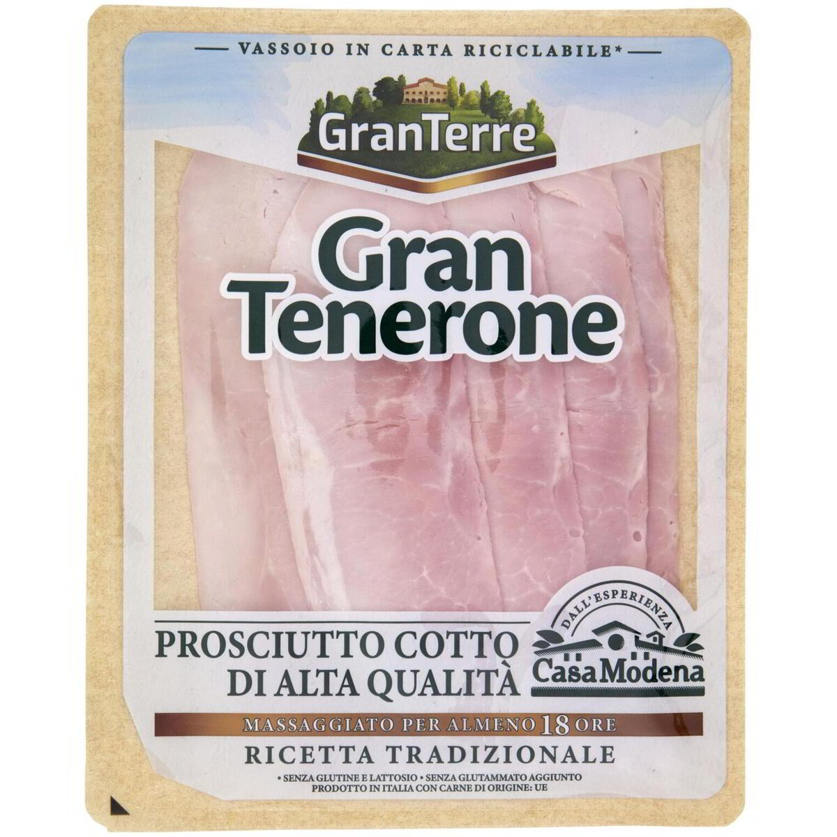 GranTerre Gran Tenerone Prosciutto Cotto di Alta Qualità 110 g ...