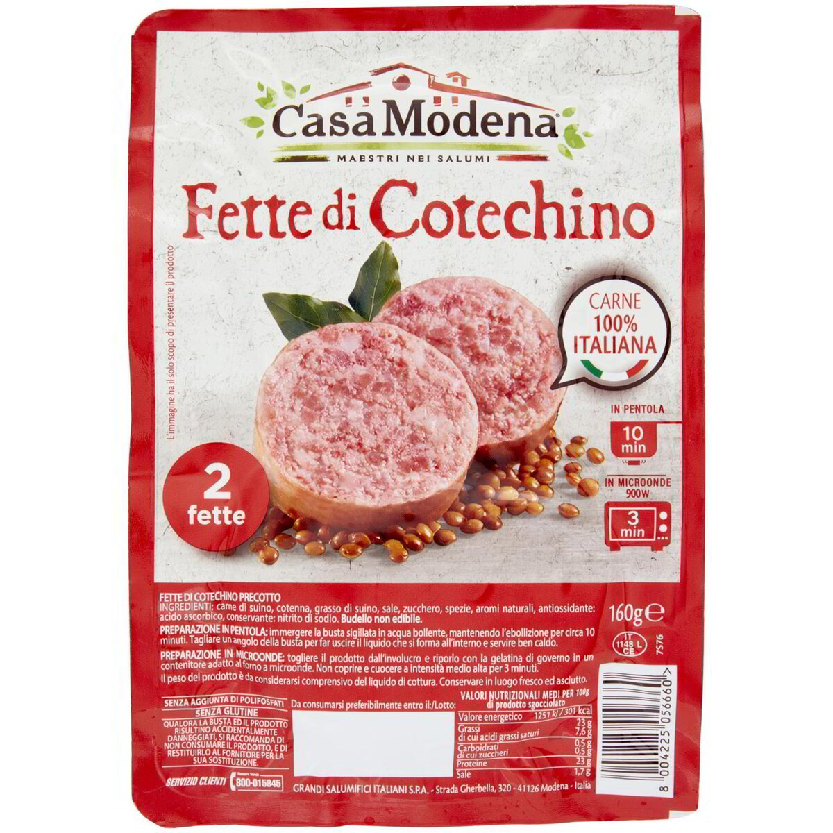 Casa Modena Fette di Cotechino 2 fette 160 g Casa Modena | IperDrive