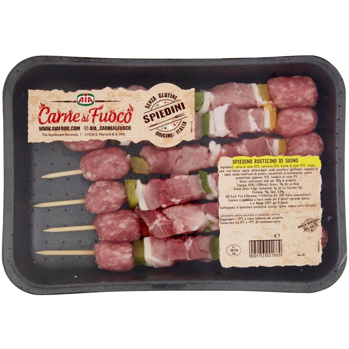 Aia Carne al Fuoco Spiedini 0,320 kg Aia | IperDrive