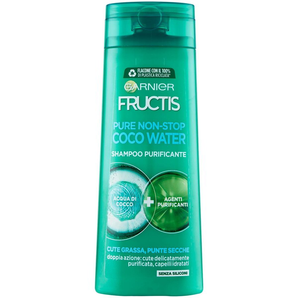 Garnier Shampoo Fructis Pure Non Stop Coconut Water, per Capelli che ...