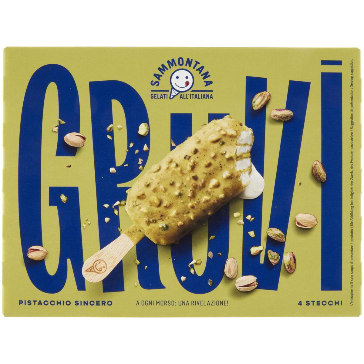 Sammontana Gruvi Pistacchio Sincero 4 x 60 g Sammontana | IperDrive
