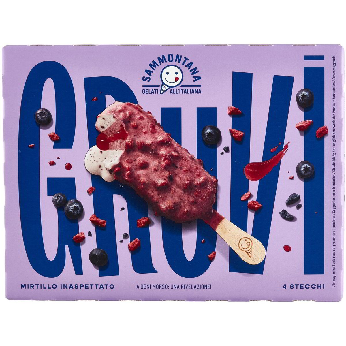 Sammontana Gruvi Mirtillo Inaspettato 4 x 60 g Sammontana | IperDrive