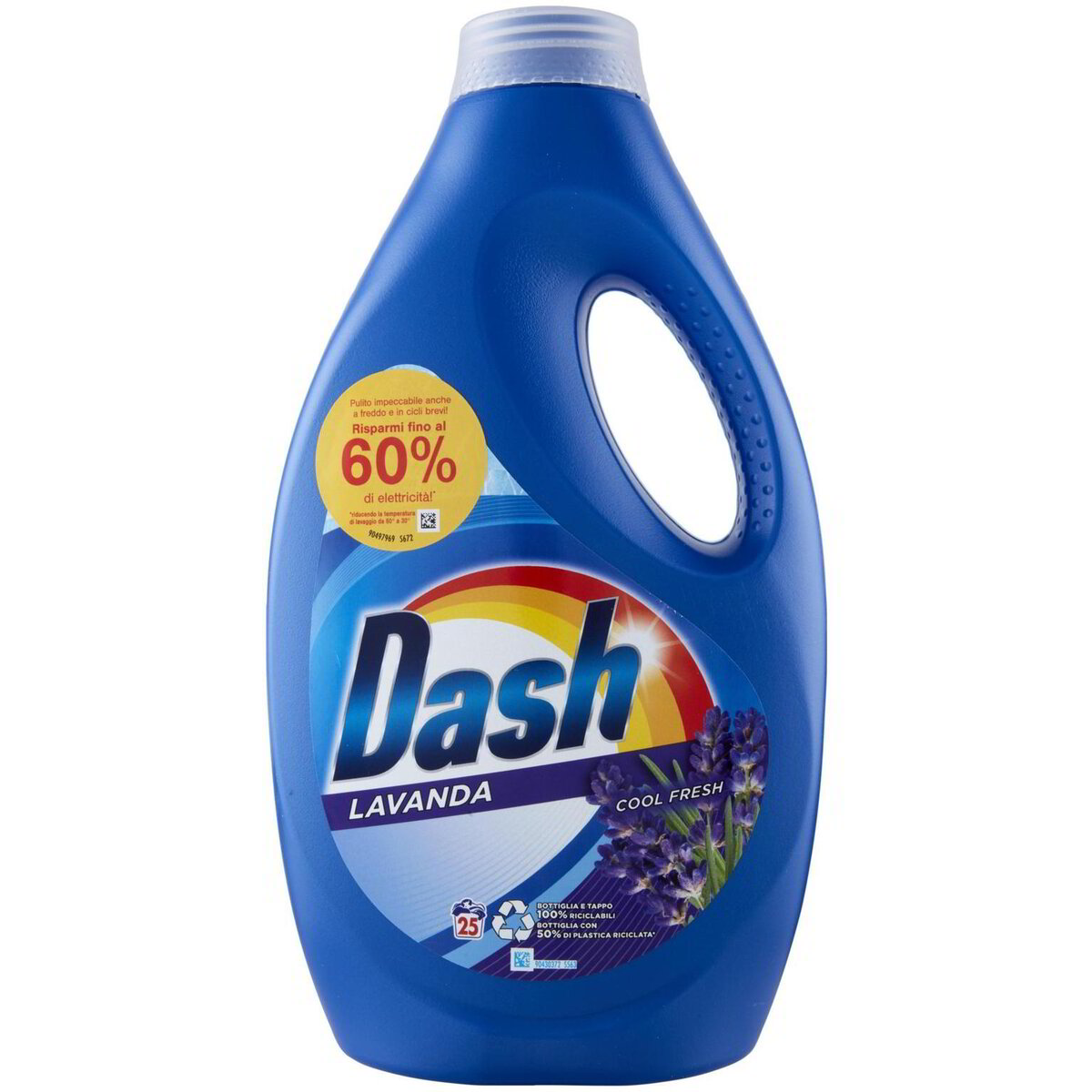 Dash Detersivo Liquido Lavatrice, Lavanda, 25 Lavaggi 1250 ml Dash | IperDrive