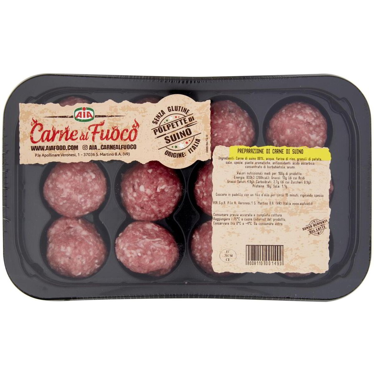 Aia Carne al Fuoco Polpette di Suino 0,320 kg Aia | IperDrive