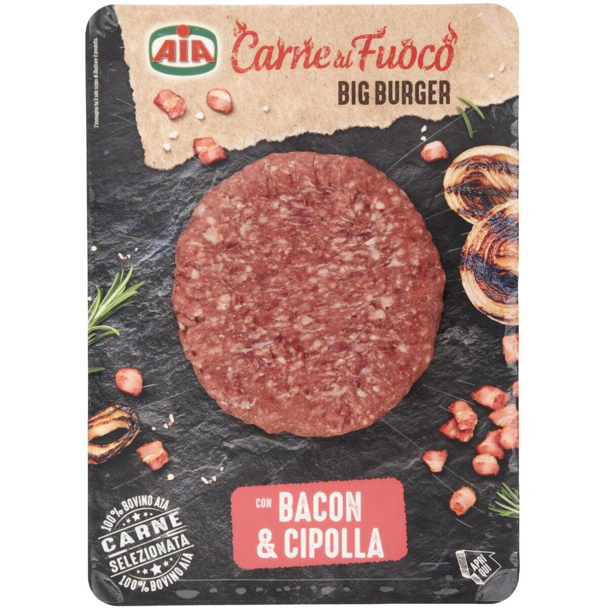 Aia Carne al Fuoco Big Burger con Bacon & Cipolla 0,180 kg Aia | IperDrive