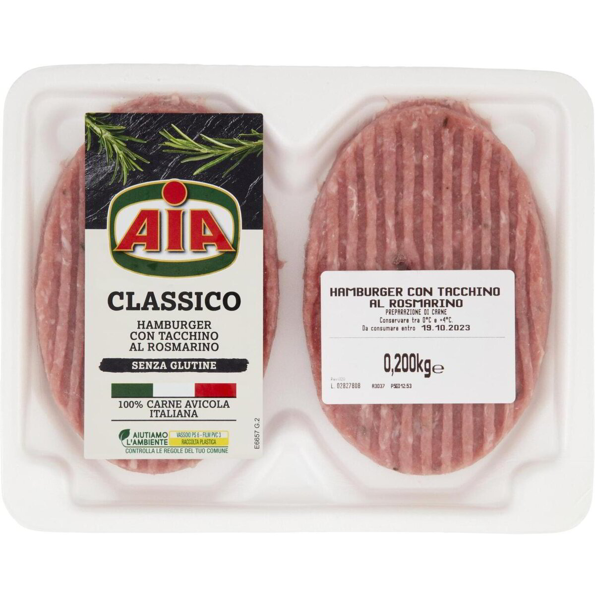 Aia Classico Hamburger con Tacchino al Rosmarino 0,200 kg Aia | IperDrive