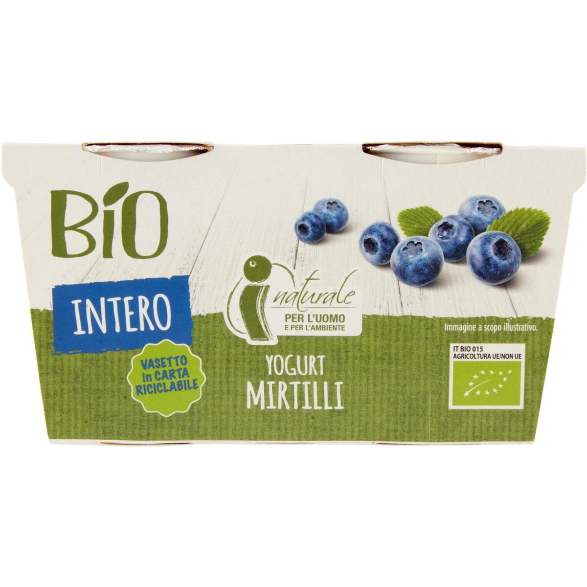 iNaturale Bio Yogurt Mirtilli Intero 2 x 125 g iNaturale Bio - iper Shop