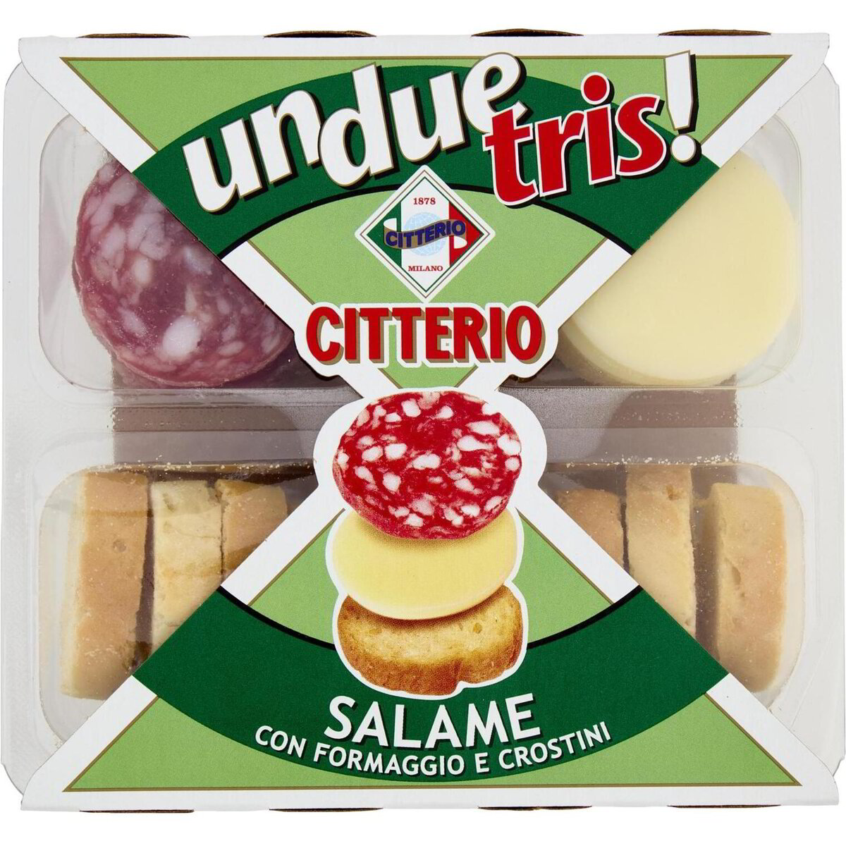 Citterio UnDueTris! Salame con formaggio e Crostini 100 g Citterio ...