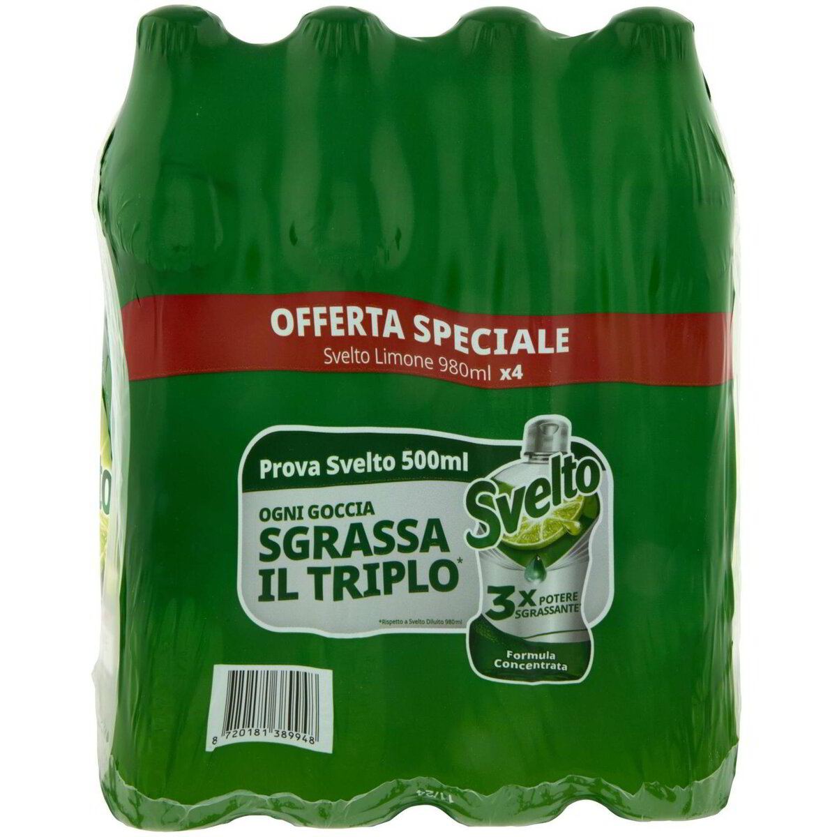 Svelto Clean Active Technology Limone 4 x 980 ml Svelto | IperDrive