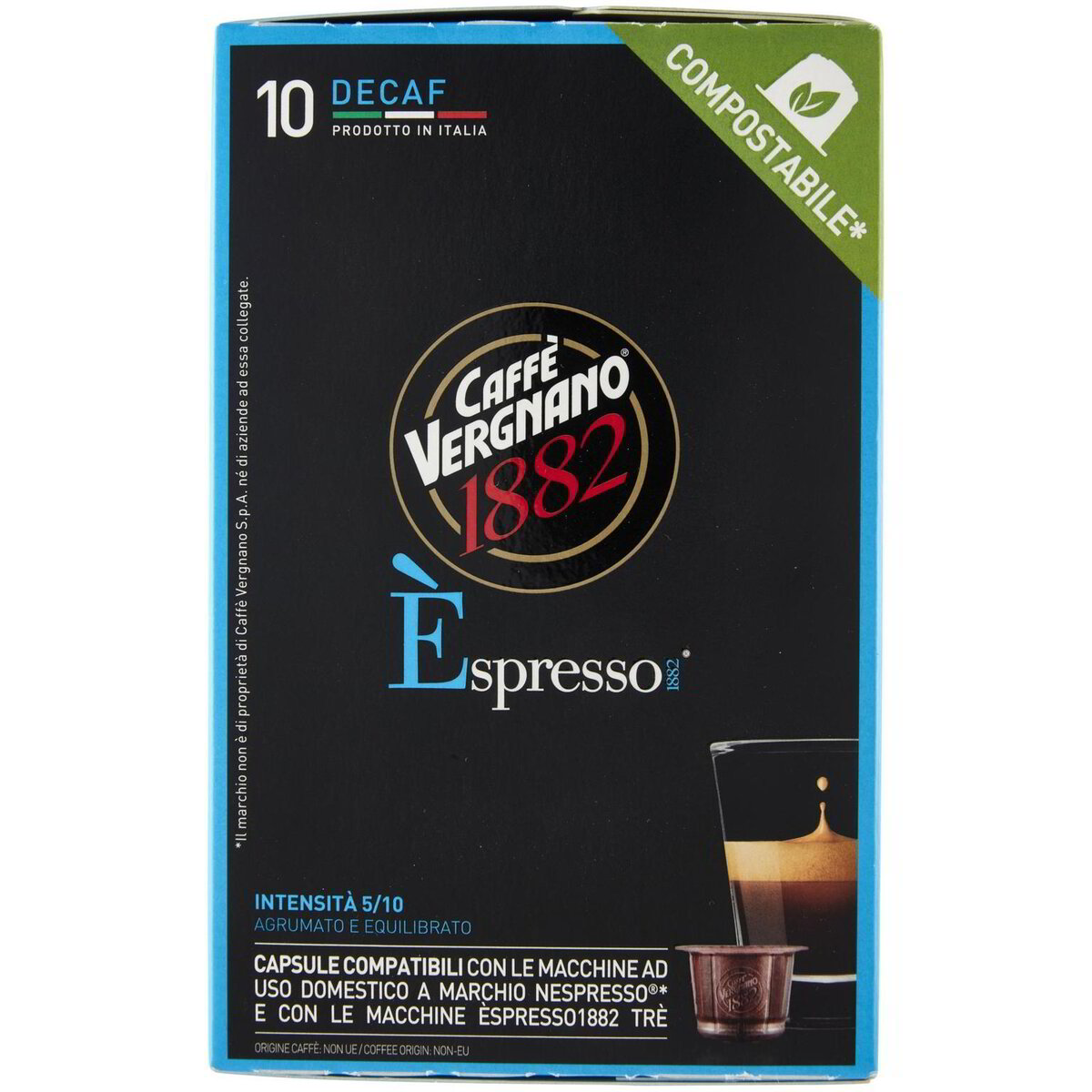Caffè Vergnano 1882 Èspresso1882 Decaf Compostabile** Capsule ...