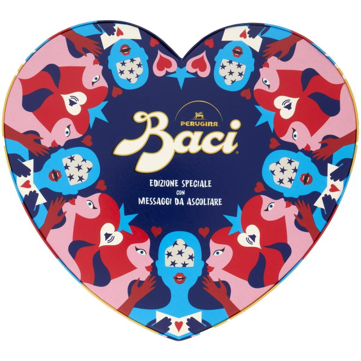 BACI PERUGINA Senti l'Amore Cioccolatini Fondenti ripieni al Gianduia ...