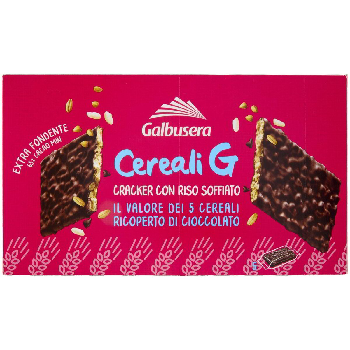 Galbusera Cereali G Cracker con Riso Soffiato Extra Fondente 5 x 30 g ...