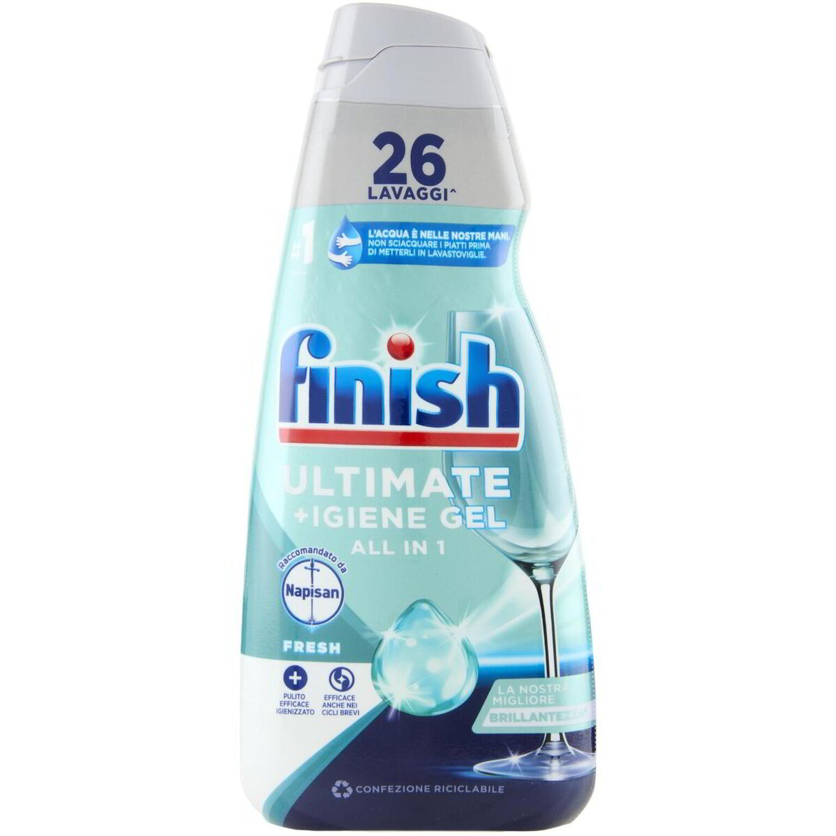 Finish Ultimate + Igiene Gel Fresh liquido lavastoviglie 26 lavaggi 560 ...