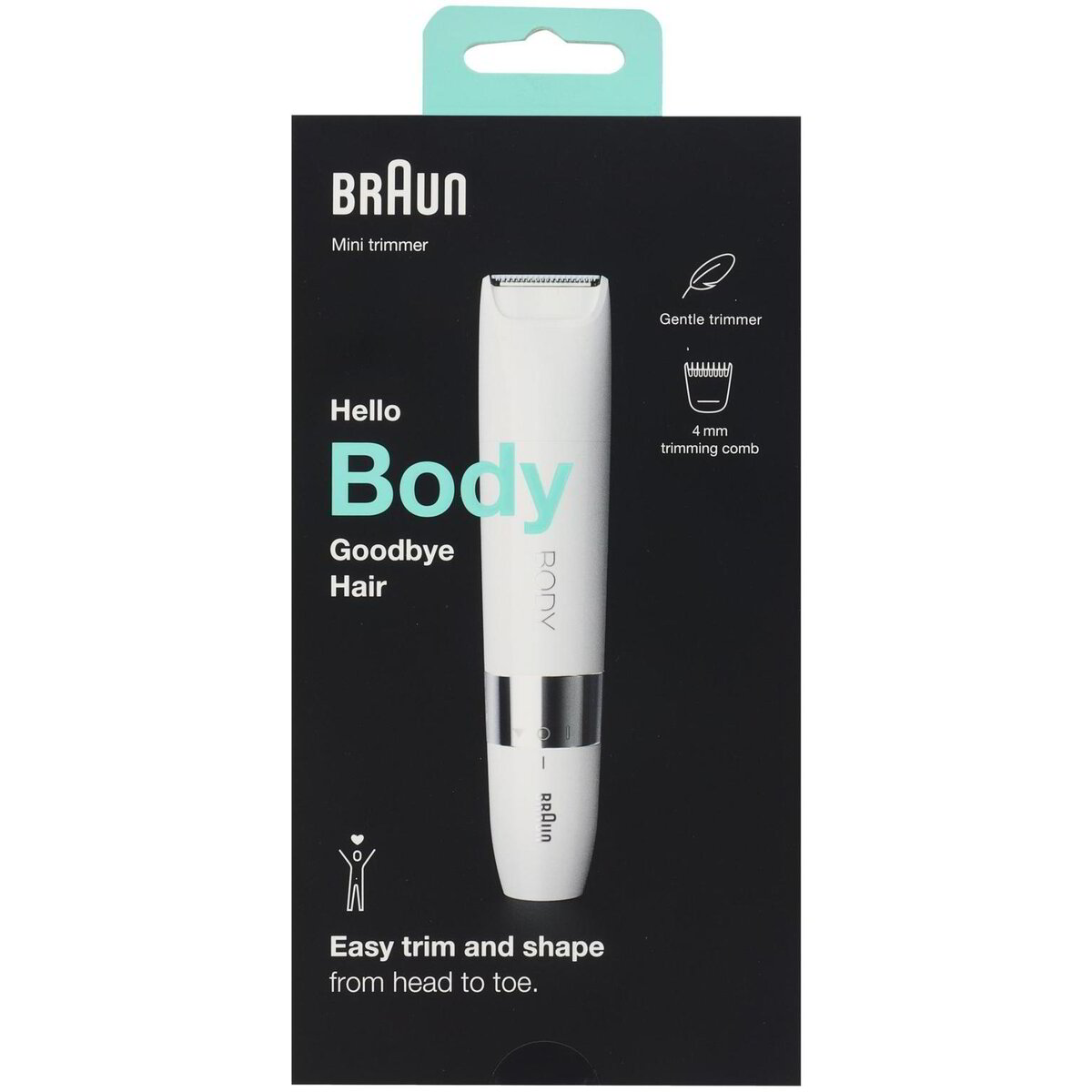 Braun Mini trimmer Hello Body Goodbye Hair Braun | IperDrive
