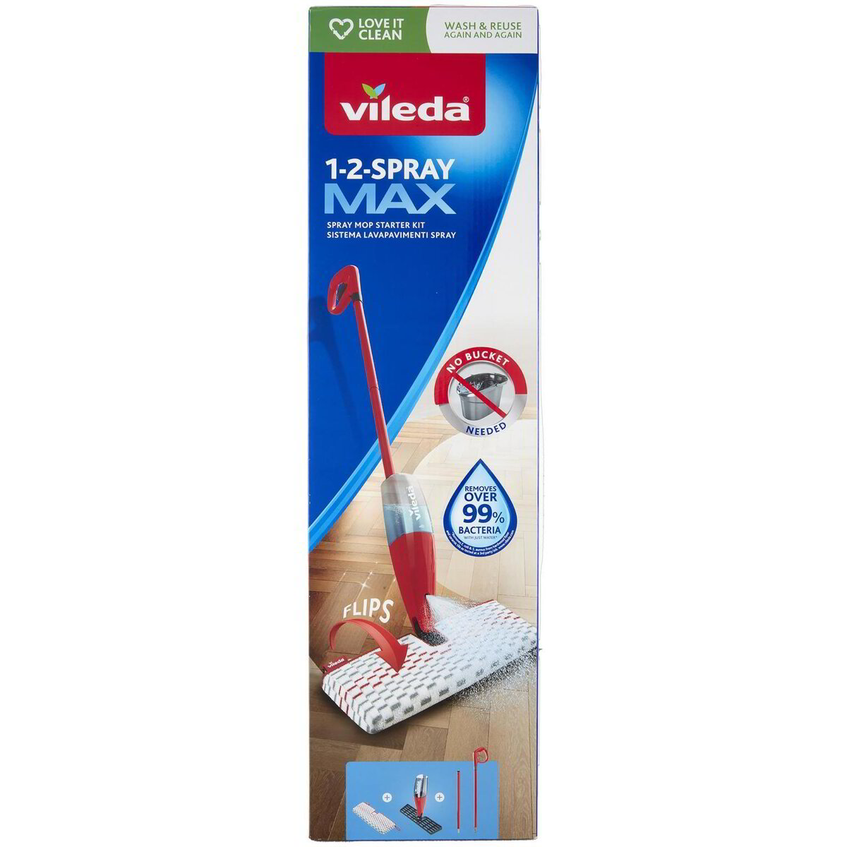 Vileda 1-2-Spray Max Sistema Lavapavimenti Spray Vileda - iper Shop