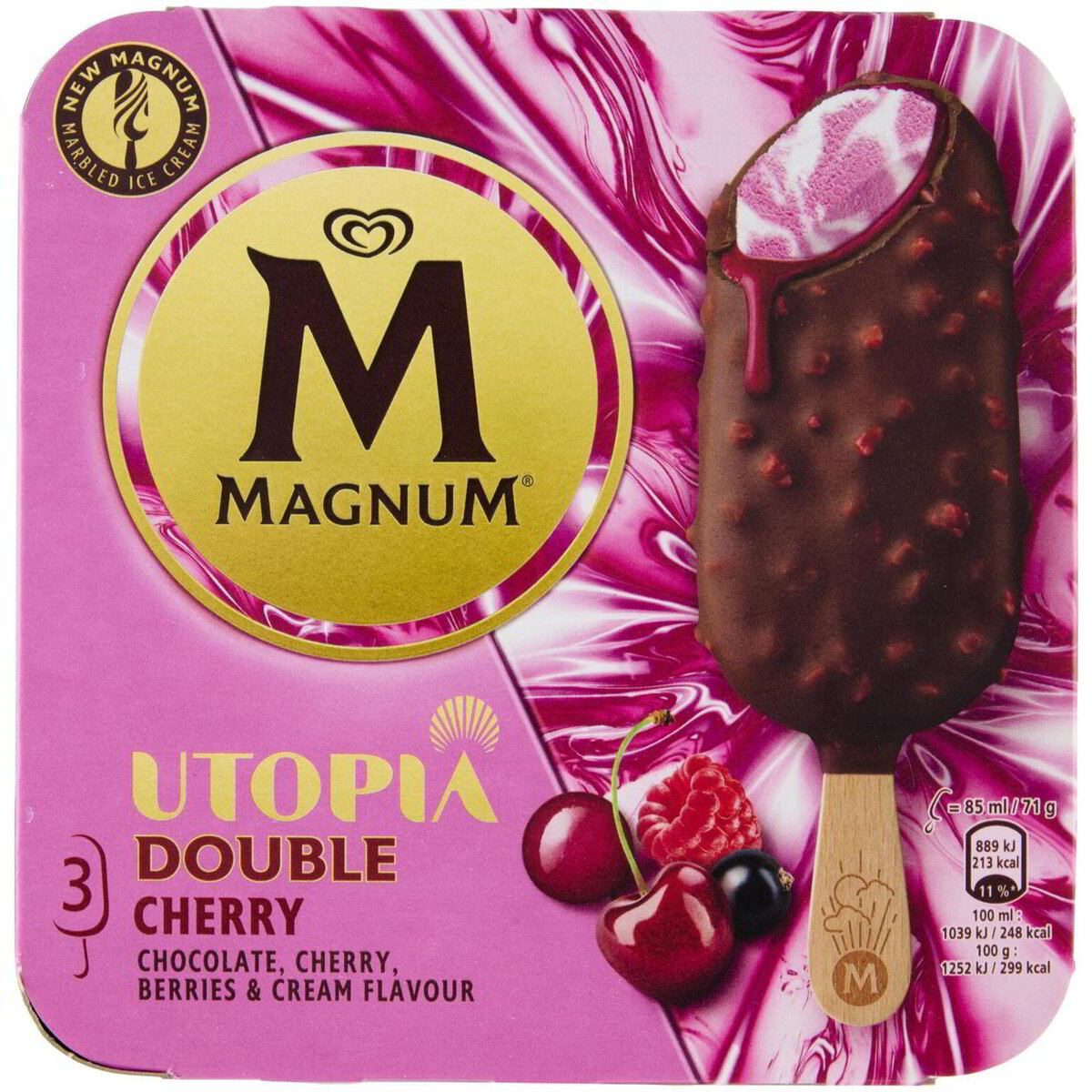 Magnum Utopia Double Cherry 3 Gelati 213 g Magnum - iper Shop