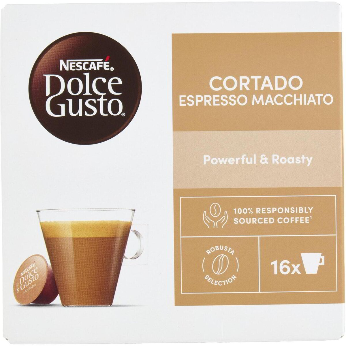 NESCAFÉ DOLCE GUSTO Cortado Espresso Macchiato Caffè 16 Capsule 100,8g ...