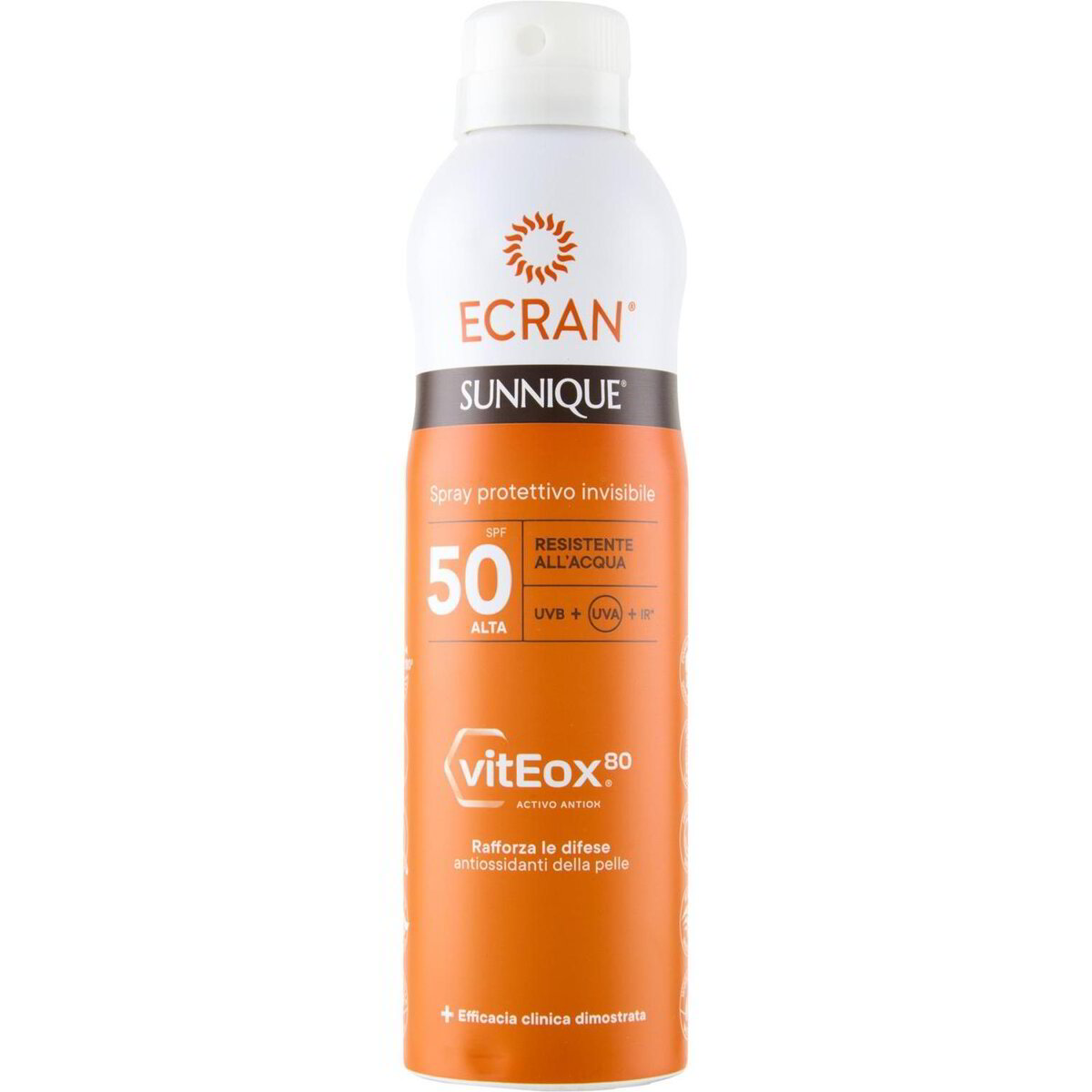 Ecran Sunnique Spray protettivo invisibile SPF 50 Alta 250 ml Ecran ...