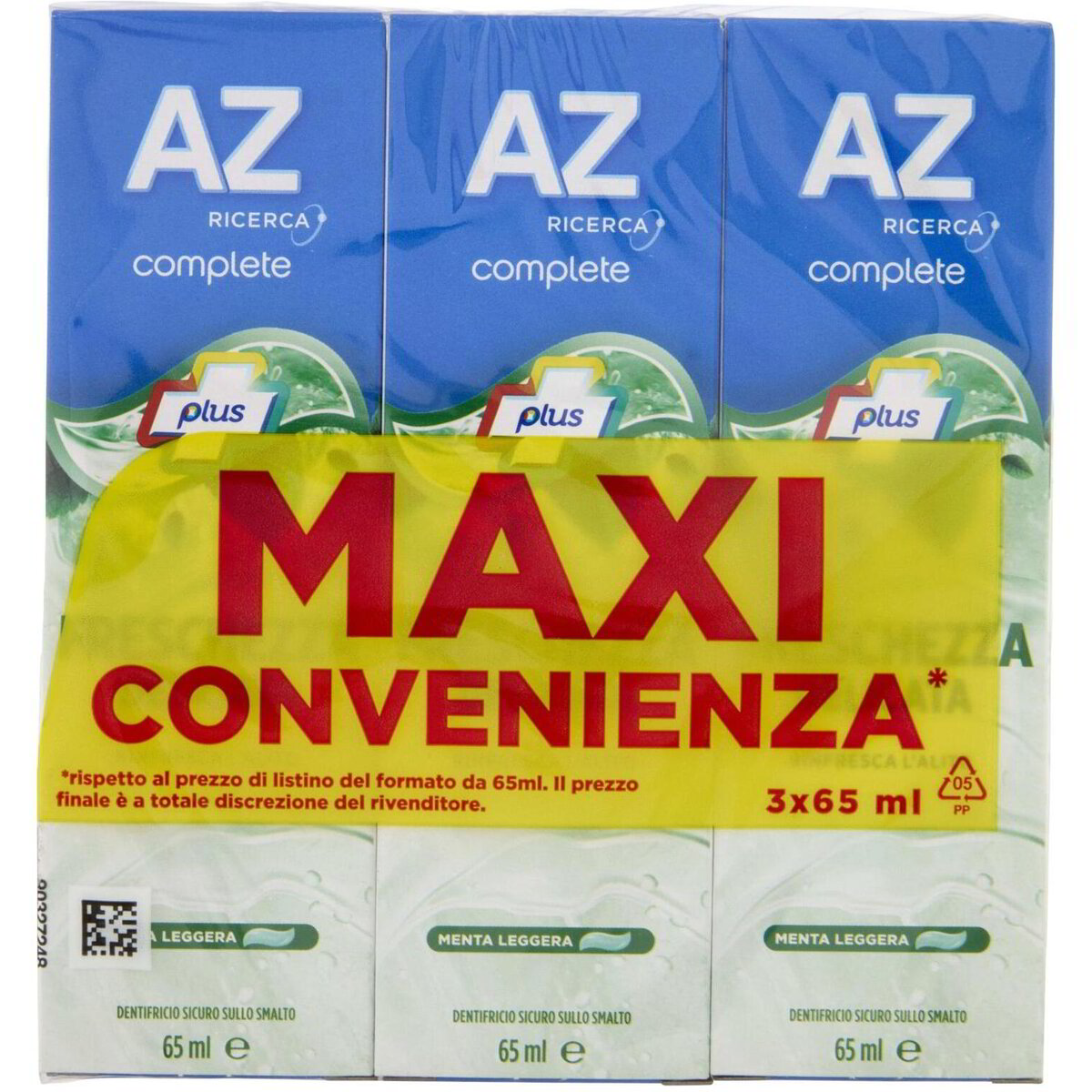 AZ Ricerca Dentifricio Complete Plus Freschezza Delicata Menta Leggera ...