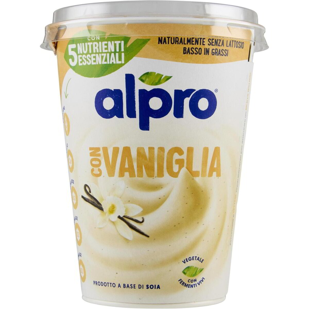 ALPRO Alternativa Vegetale allo Yogurt, Vaniglia, a base di Soia, basso in Grassi, No Lattosio ...