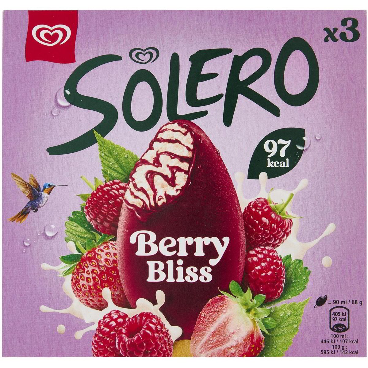 Algida Solero Berry Bliss 3 Gelati 204 g Algida | IperDrive