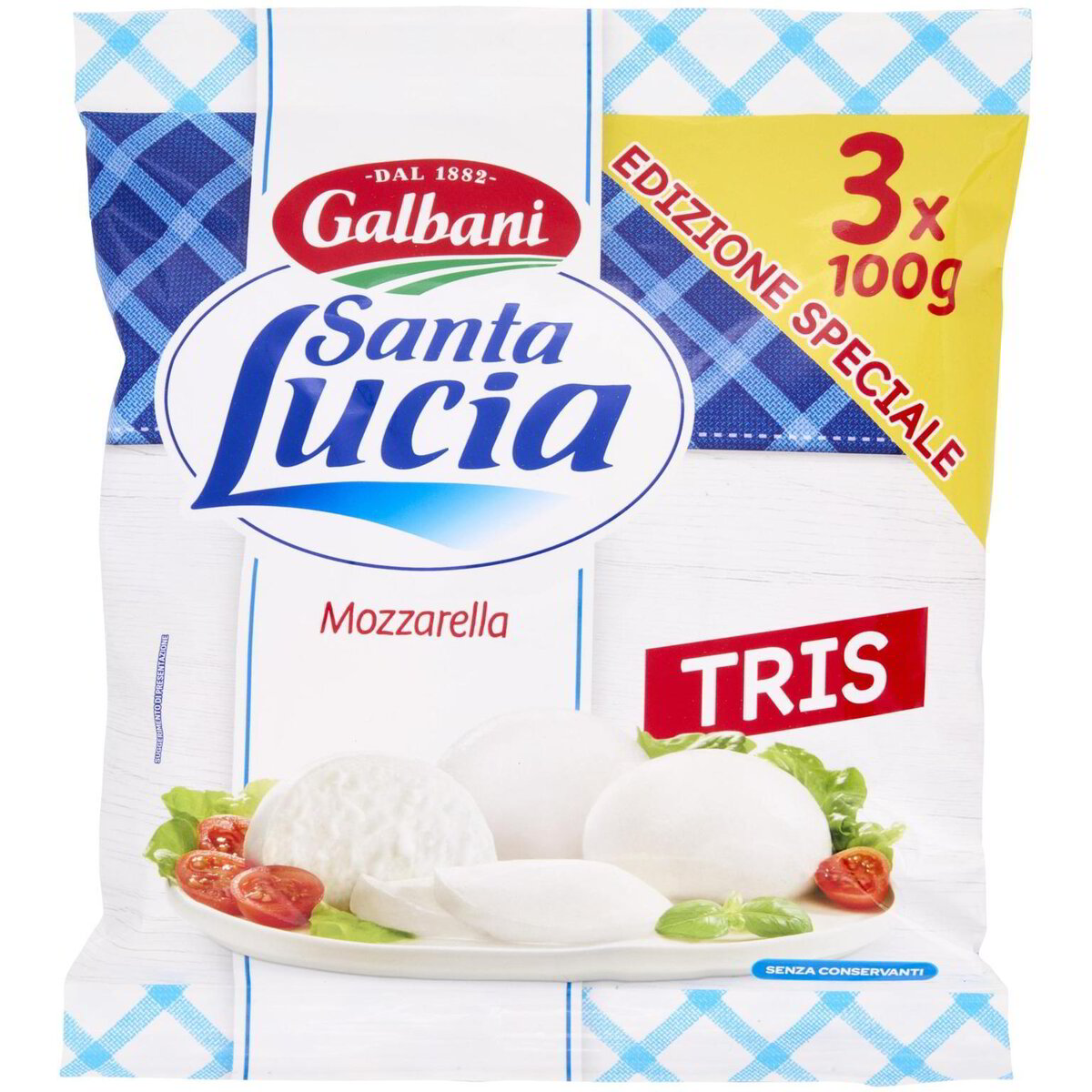 Galbani Santa Lucia Mozzarella Tris 3 x 100 g Galbani | IperDrive