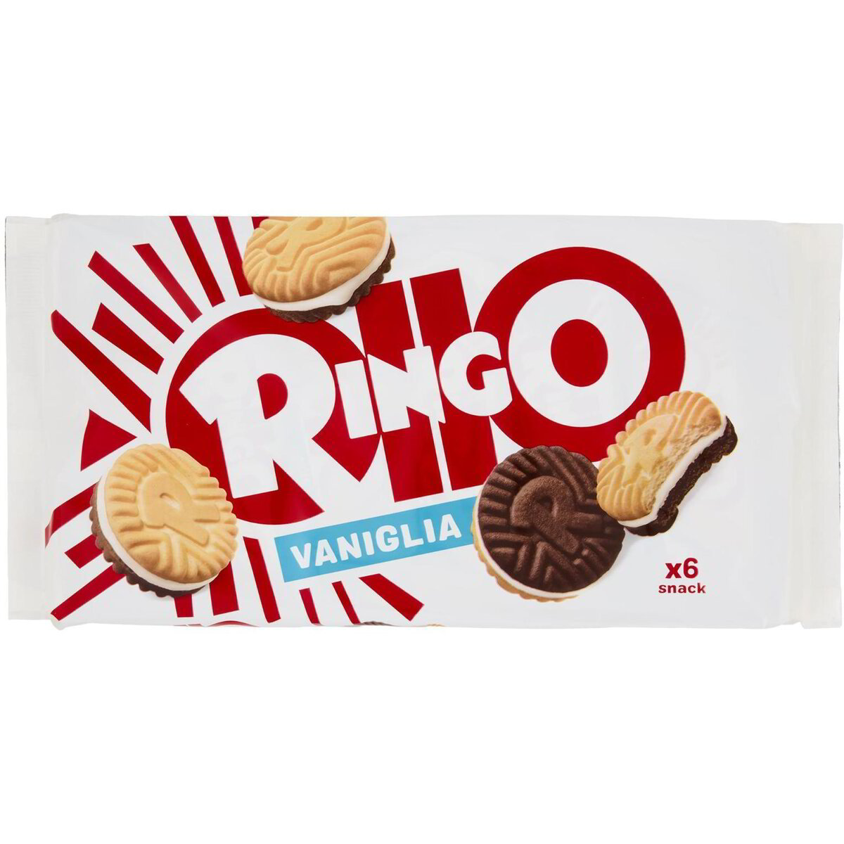Ringo Vaniglia Biscotti Farciti con Crema Vaniglia Snack Merenda 6 ...