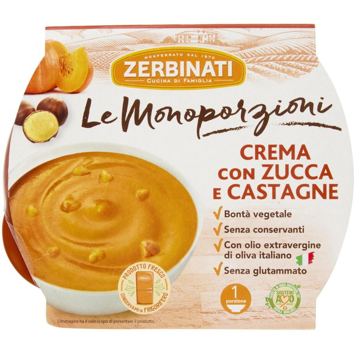 Zerbinati Le Monoporzioni Crema con Zucca e Castagne 310 g Zerbinati ...