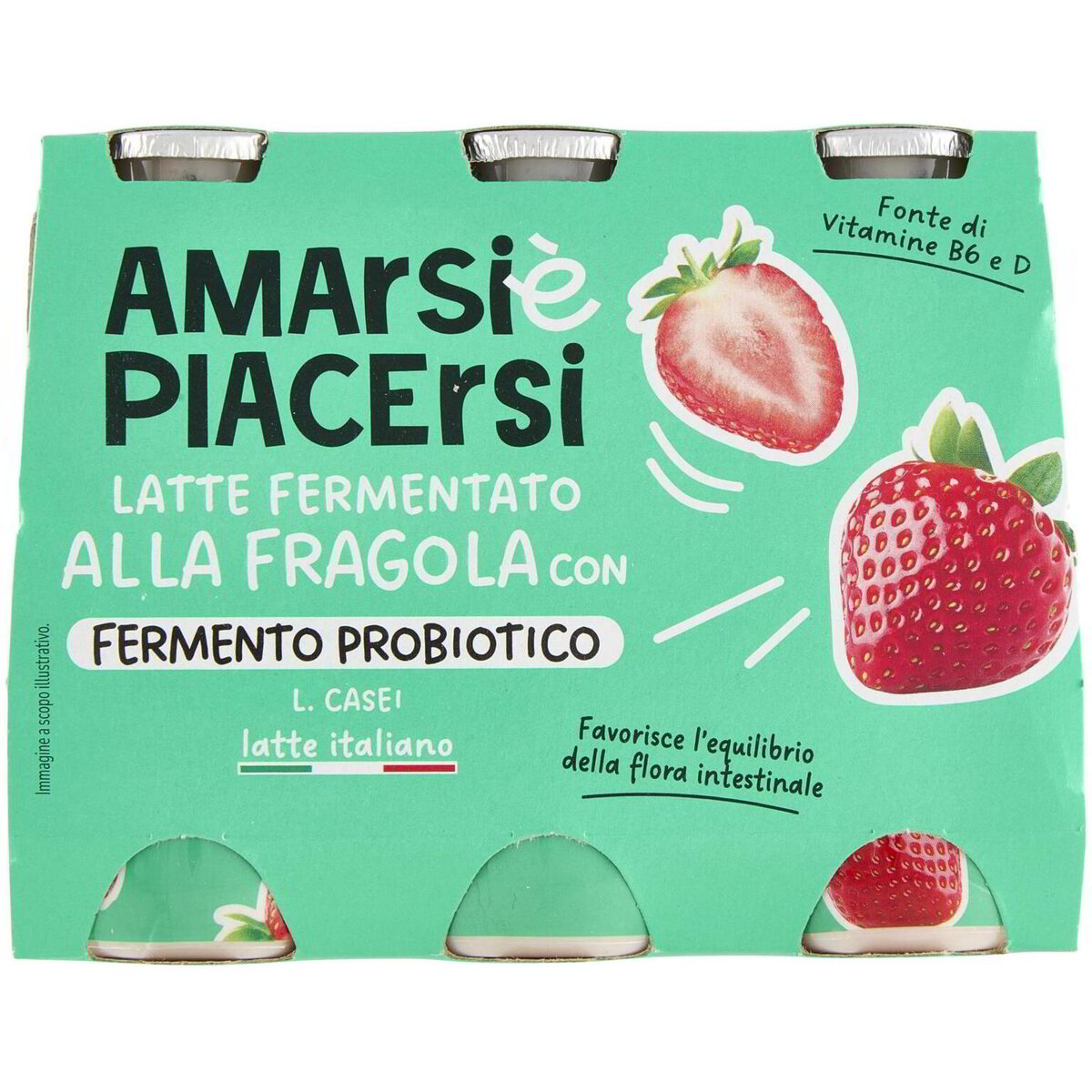 Amarsi è Piacersi Latte Fermentato alla Fragola con Fermento Probiotico ...