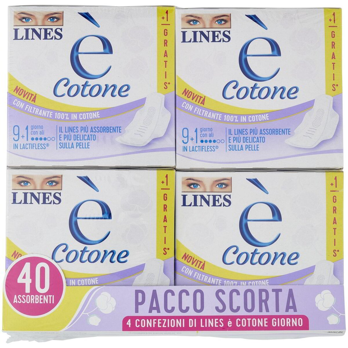 Lines è Cotone giorno con ali 40 pz Lines | IperDrive