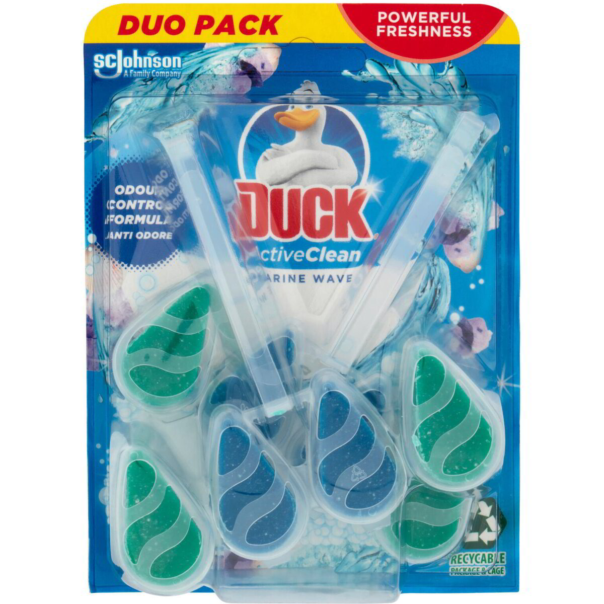 Duck Active Clean Duopacco, fragranza Marine 2x38,6gr Duck | IperDrive