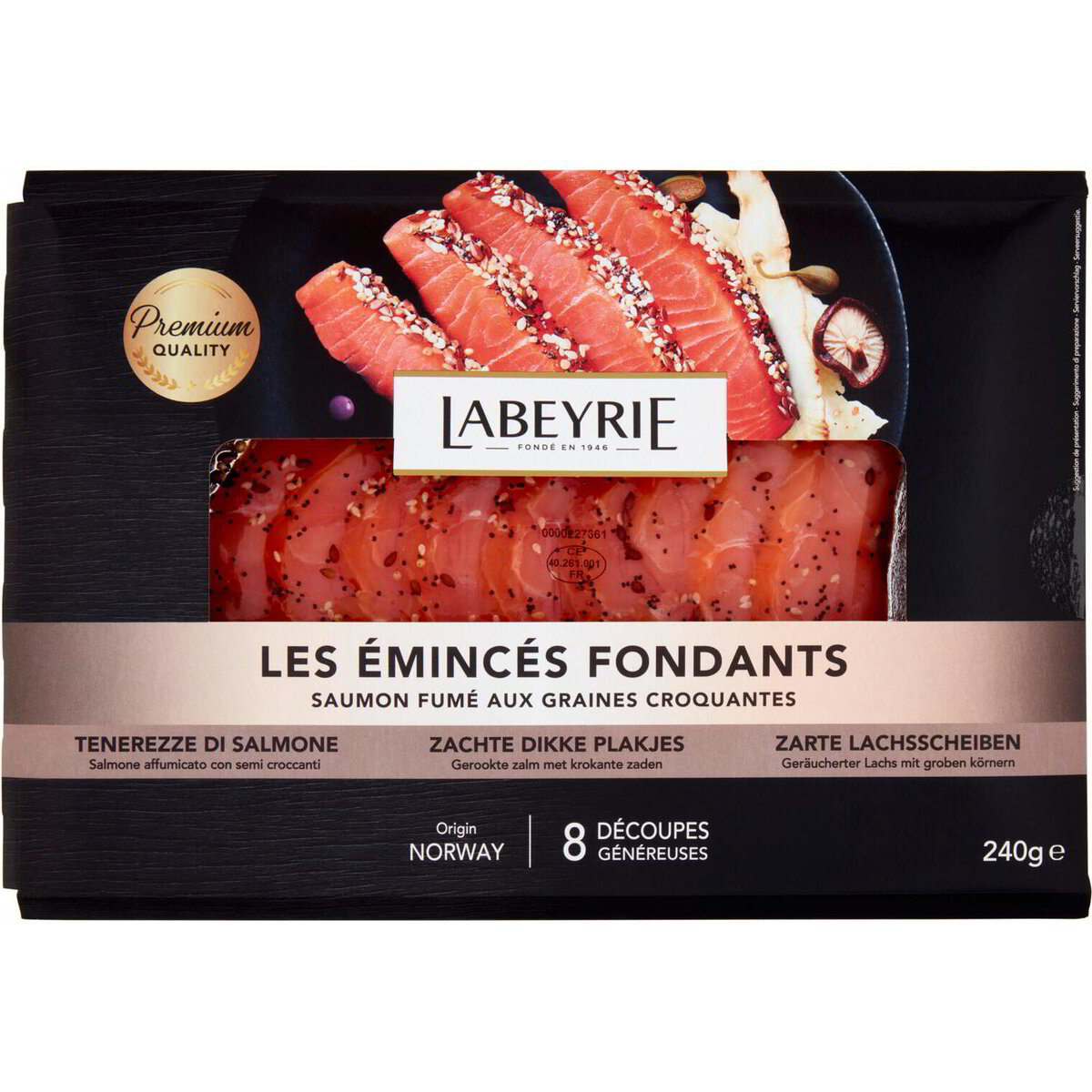Labeyrie Tenerezze di Salmone affumicato con semi croccanti 240 g ...