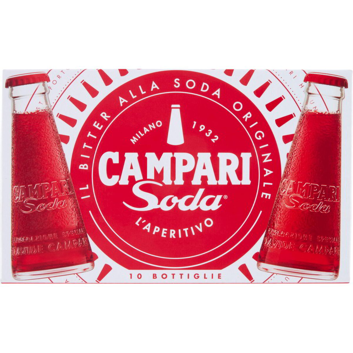 Campari Soda l'Aperitivo Bitter alla Soda Bottiglie 10 x 9,8 cl ...