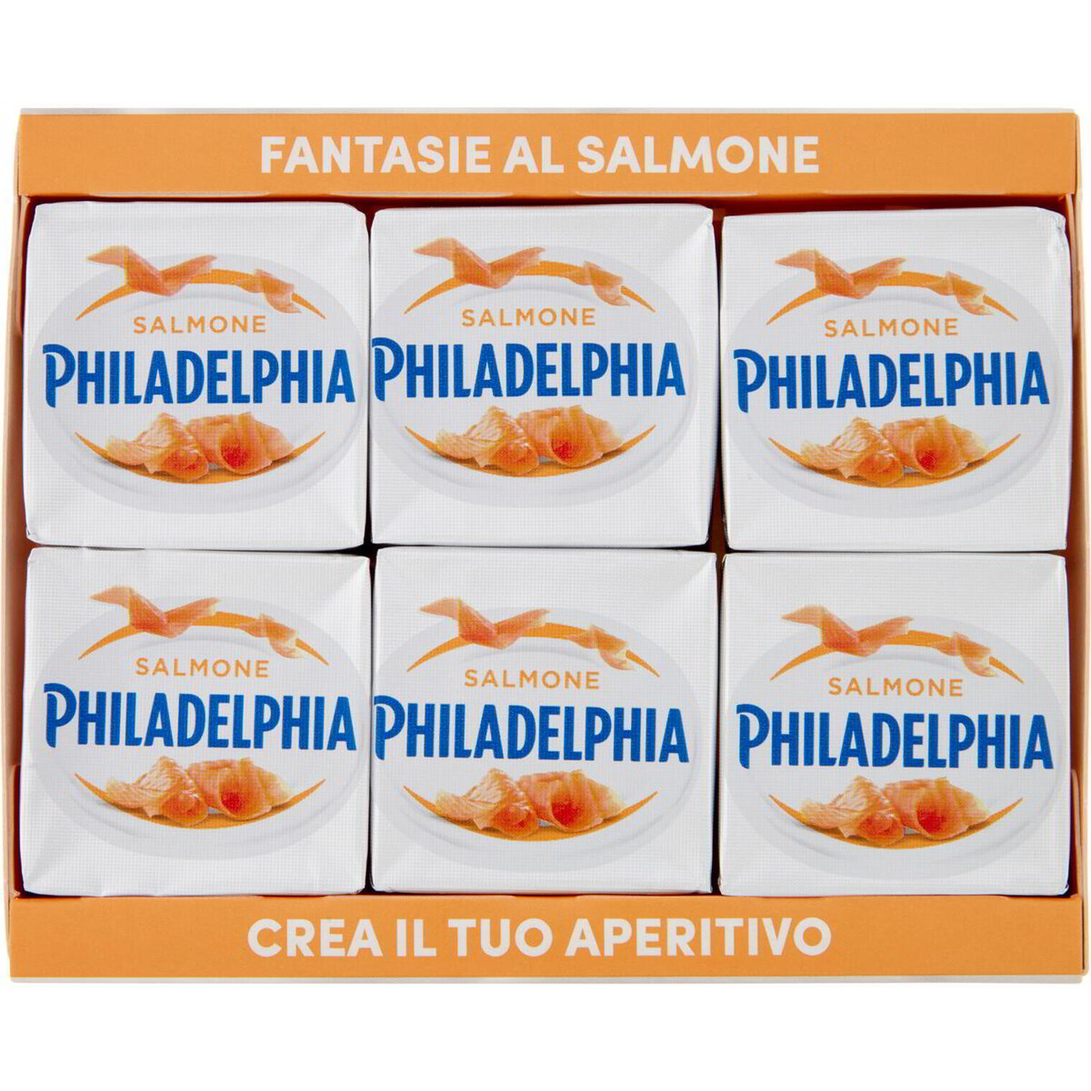 Philadelphia formaggio fresco spalmabile al Salmone affumicato - 6 x ...