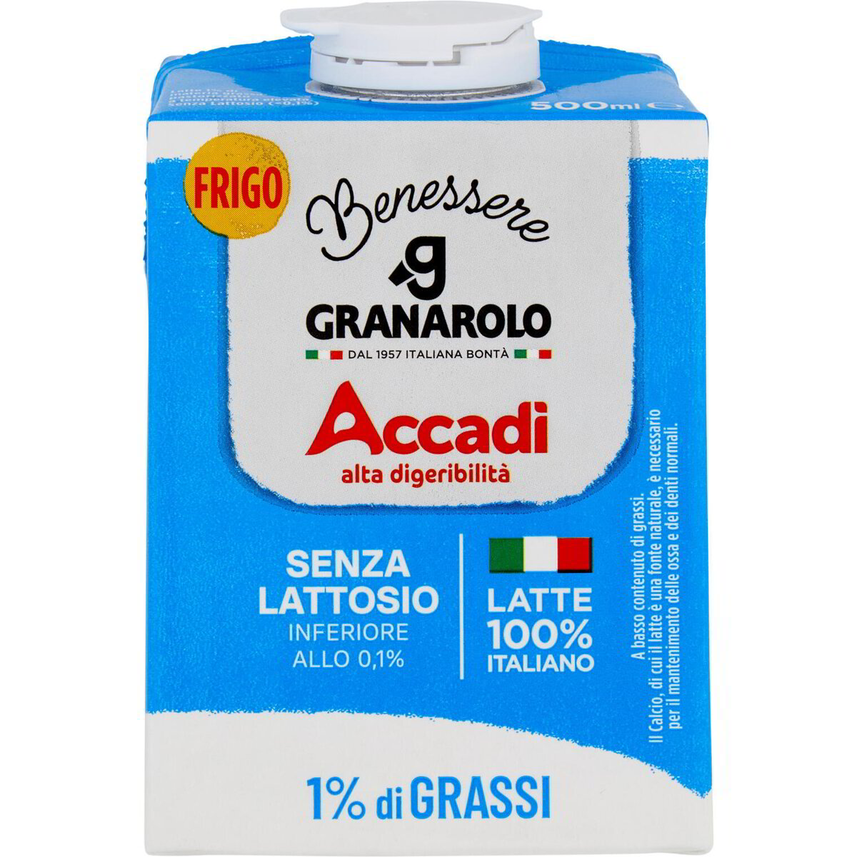 Granarolo Benessere Accadì Senza Lattosio 1% di Grassi 500 ml Granarolo ...