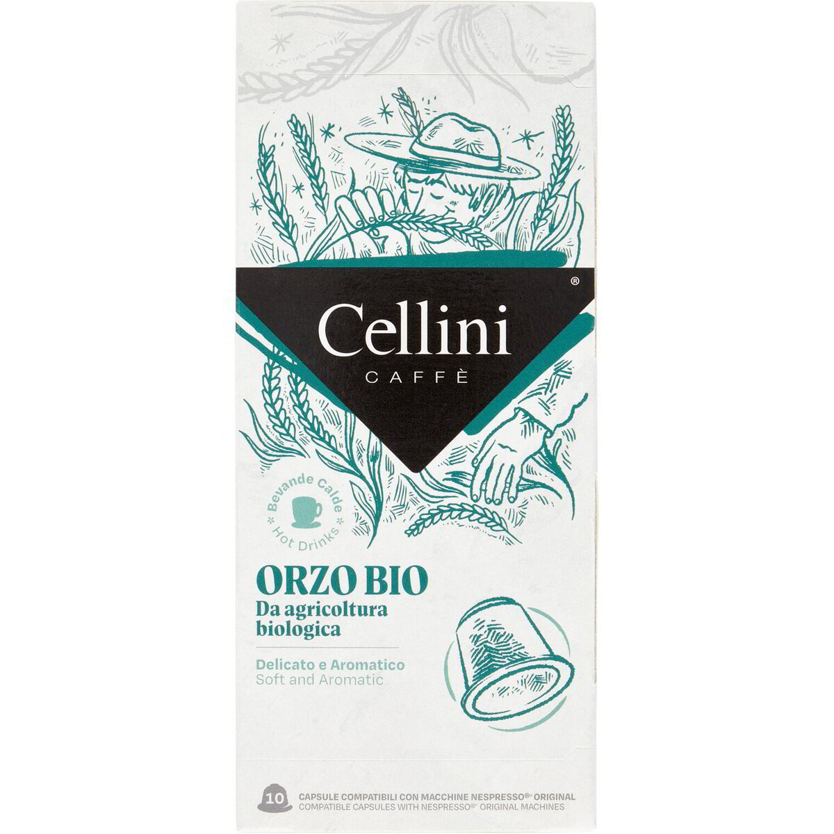 Cellini Caffè Orzo Bio Capsule Compatibili 10 x 2,5 g Cellini Caffè ...